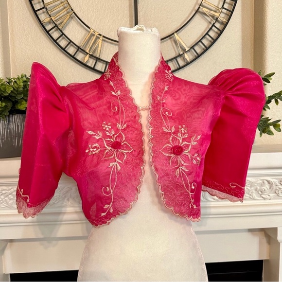 Majestic Vouge Collections | Tops | Salefuchsia Pink Terno Sleeves ...
